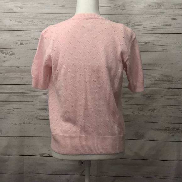 Vintage | Sweaters | Vintage Knit Sweater Set With Shell Buttons | Poshmark